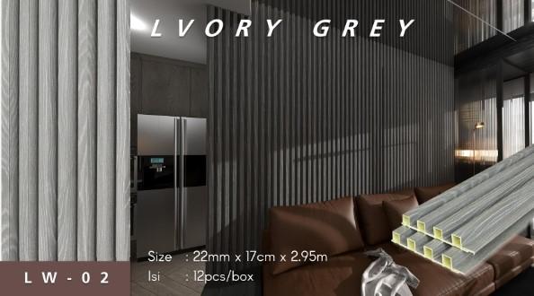 Jual LAIV Wallpanel / Kisi Kisi Wall Panel / WPC Dinding Kayu - LW-02 Lvory Gre - Kota Tangerang ...
