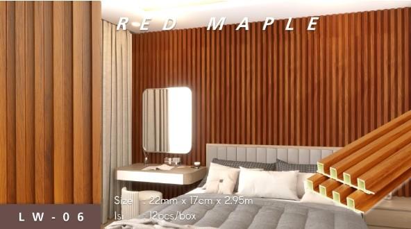Jual LAIV Wallpanel / Kisi Kisi Wall Panel / WPC Dinding Kayu - LW-06 Red Maple - Kota Tangerang ...