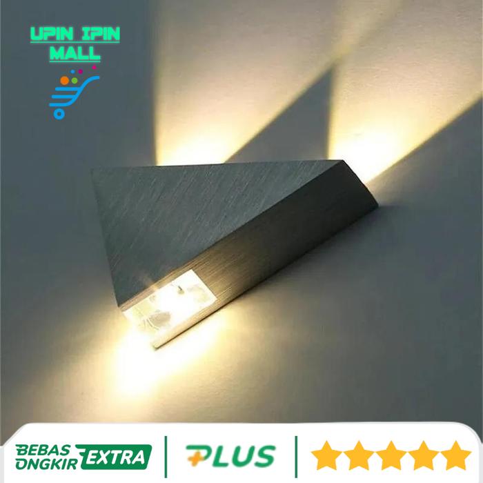 Jual Lampu Hias Dinding Minimalis LED Bentuk Segitiga Bahan Alumunium ...