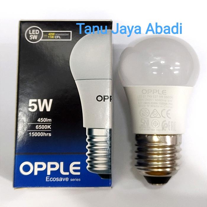 Jual Lampu Led Opple Ecosave 5watt putih 6500K 450 lumen - Kota Tangerang - Tanu Jaya Abadi ...