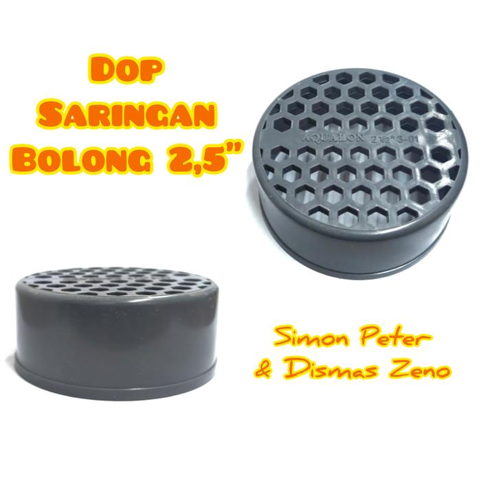 Jual Dop Saringan Pipa PVC 2,5 inch 2 1/2" BOLONG Tutup Cap Lubang ...