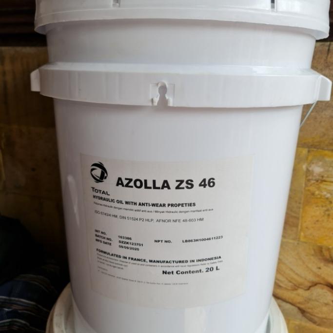 Jual oli hidrolik total azolla zs 46 iso vg 46 isi 20liter - Jakarta ...