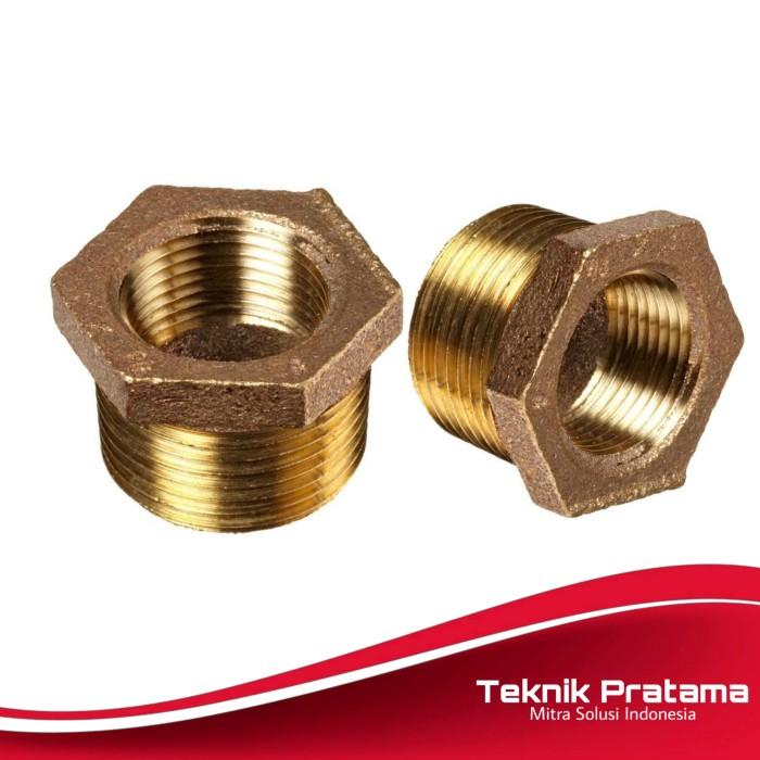 Jual 1/8" x 3/8" vlok ring / overloop ring / adapter kuningan - Jakarta ...