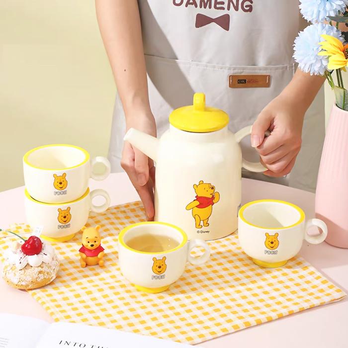Jual Tea Set Porselen Winnie The Pooh Original Disney 4 Cangkir Pu ...