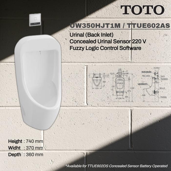 Jual Urinal Sensor TOTO UW350HJT1M Moslem Type Urinal TOTO Sensor (Auto) - Kab. Bogor ...