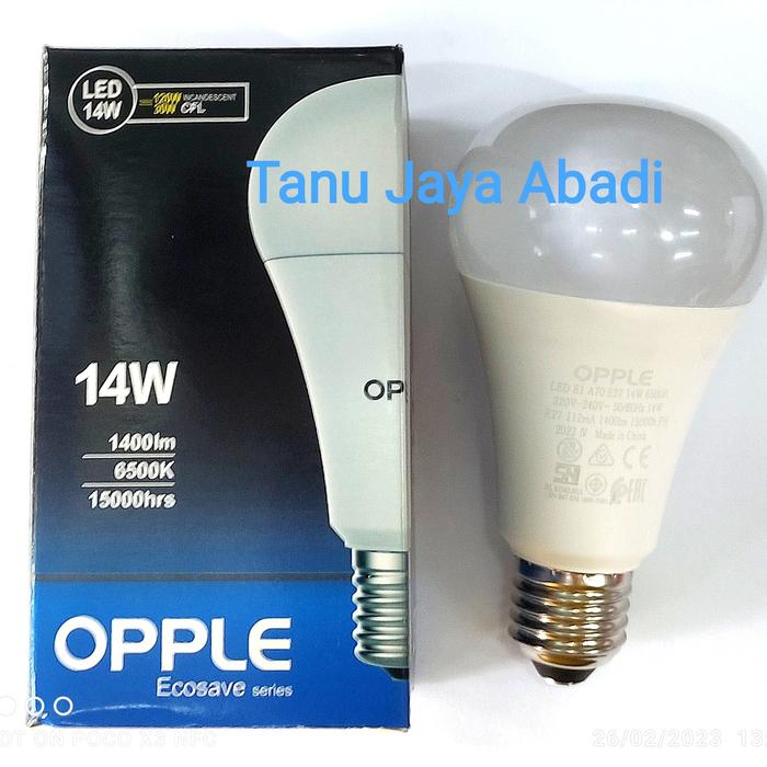 Jual Lampu Led Opple Ecosave 14watt putih 6500K 1400 lumen - Kota Tangerang - Tanu Jaya Abadi ...