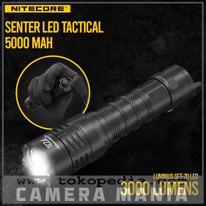 Jual NITECORE P23i 3000 lumen LED SFT-70 Senter Tactical Flashlight ...