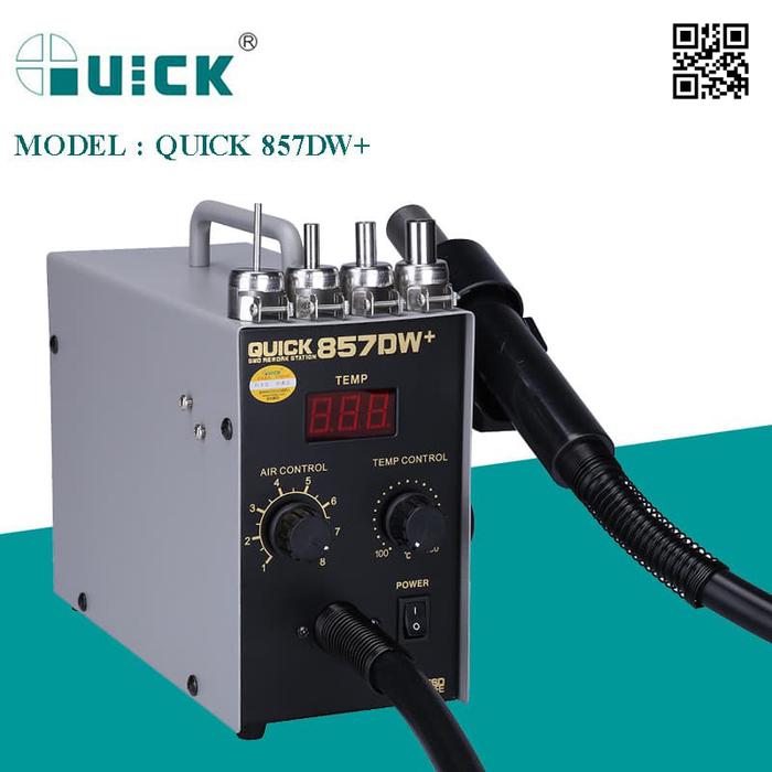 Jual Quick 857 857D 857DW+ SMD Rework Digital Blower Hot Air Solder Uap ...