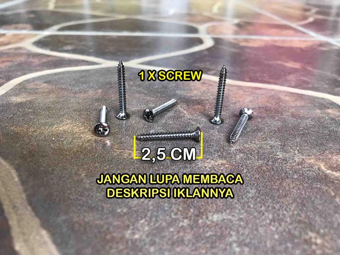 Jual Cosmo Black Screw Baut Sekrup Fixed Bridge Hardtail Fix Tremolo ...