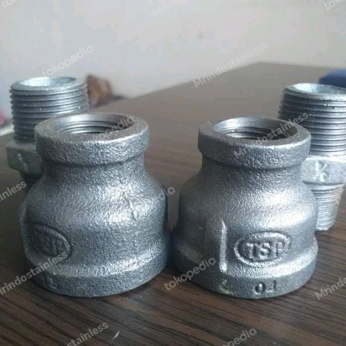 Jual sock reducer galvanis 1" x 3/4" Inch / Drat galvanis - Jakarta ...