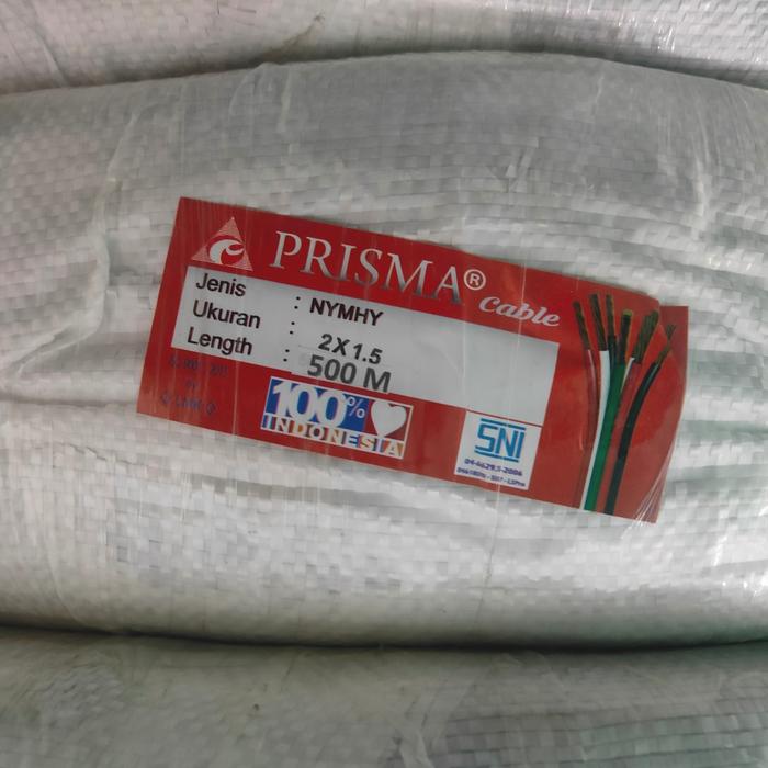 Jual Kabel listrik serabut 2x1.5mm² 500m² PRISMA SNI tembaga - Kab ...