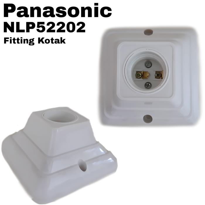Jual Panasonic NLP52202 Fitting Plafon Tempel Kotak Round E27 NLP 52202 ...