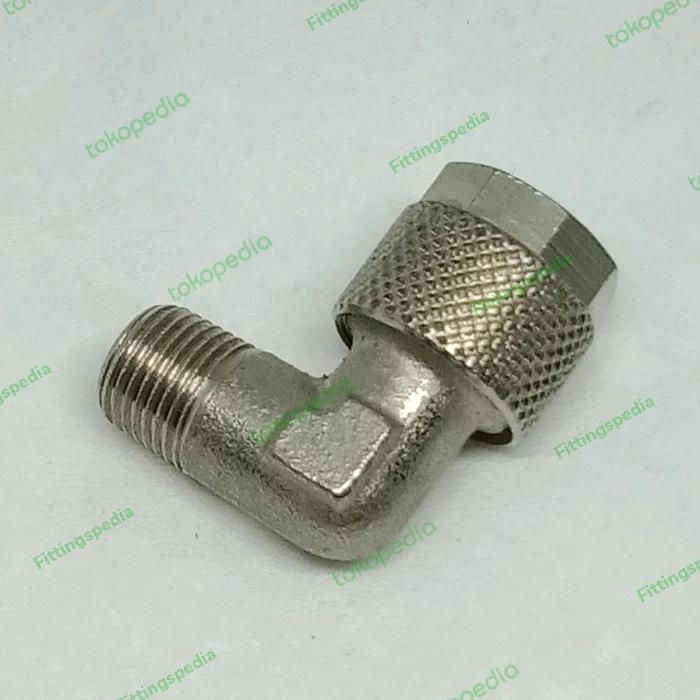 Jual Fitting Male Elbow Connector Model Festo OD 10mm X 1/8"BSP Nickel - Jakarta Barat ...