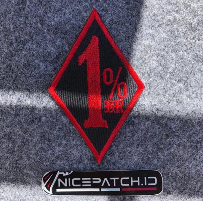 Jual Patch Emblem 1 Persen One Percent Percenter Emblem Bordir Jahit ...