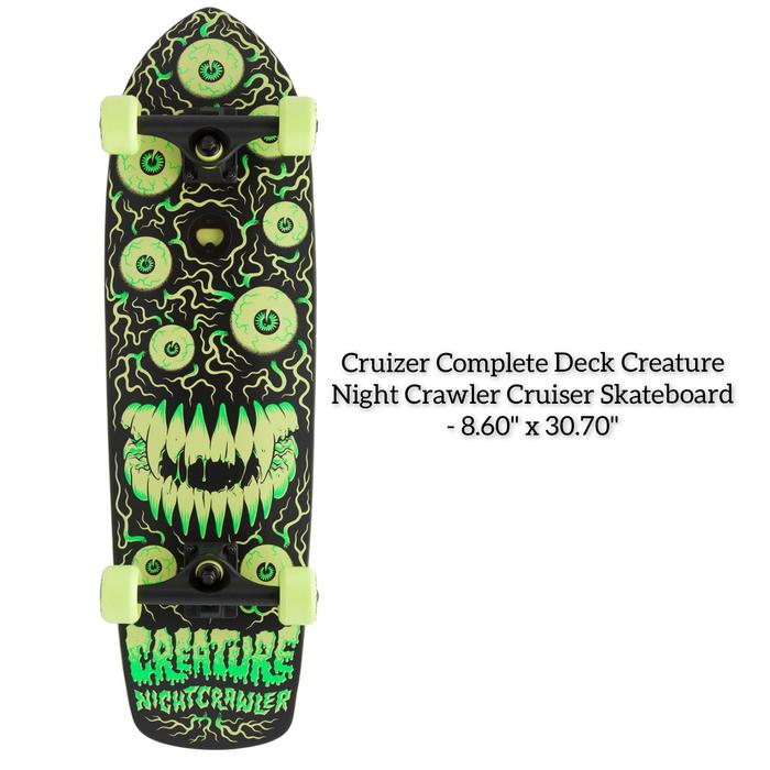 Jual Cruizer Complete Deck Creature Night Crawler Skate- 8.60" x 30.70 ...