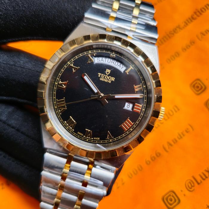 Jual Tudor Royal 41MM President Daydate Black Dial Twotone Original New ...