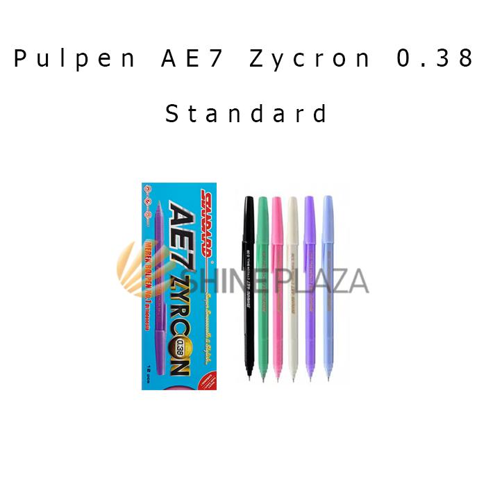 Jual Pulpen Standard AE7 Zycron 0.38mm - Bolpen Pena Pen Semi Gel AE-7 0,38 - Kota Bandung ...