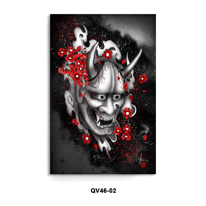 Jual Walldecor hiasan dinding Lukisan Japan abstrak poster kayu ...
