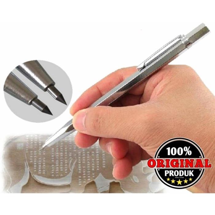 Jual Tungsten Tip Penggores Besi Baja Keramik Marking Pen Mata Carbide ...