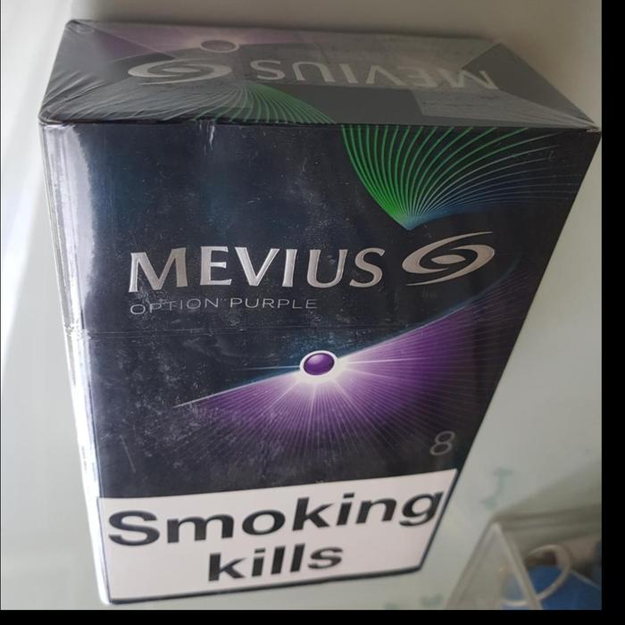 Jual Rokok Mevius Option Purple 8 Import Original. Isi 200 Cigarettes ...
