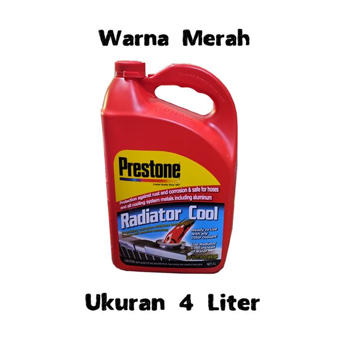 Jual Air Radiator 4 Liter Prestone Radiator Coolant Hijau Merah - Merah ...
