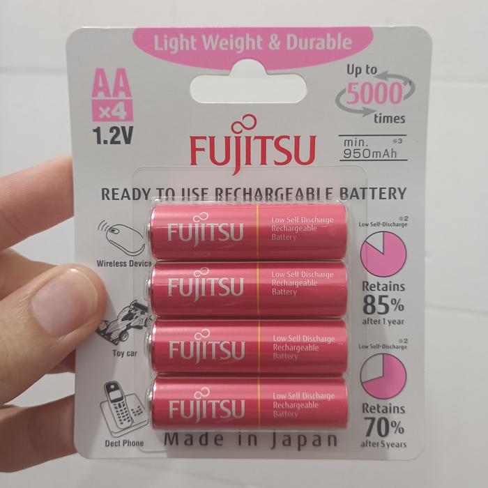 Jual Fujitsu ready to use rechargeable battery original japan isi 4 ...