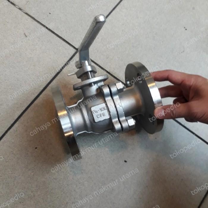 Jual ball valve flange jis 10k ukuran 3" inch stainless - Jakarta Barat - cahaya makmur utama ...