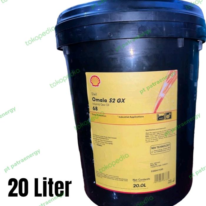 Jual Oli Gear SHELL OMALA S2 GX 68 ISI 20 LITER - Jakarta Timur - pt ...