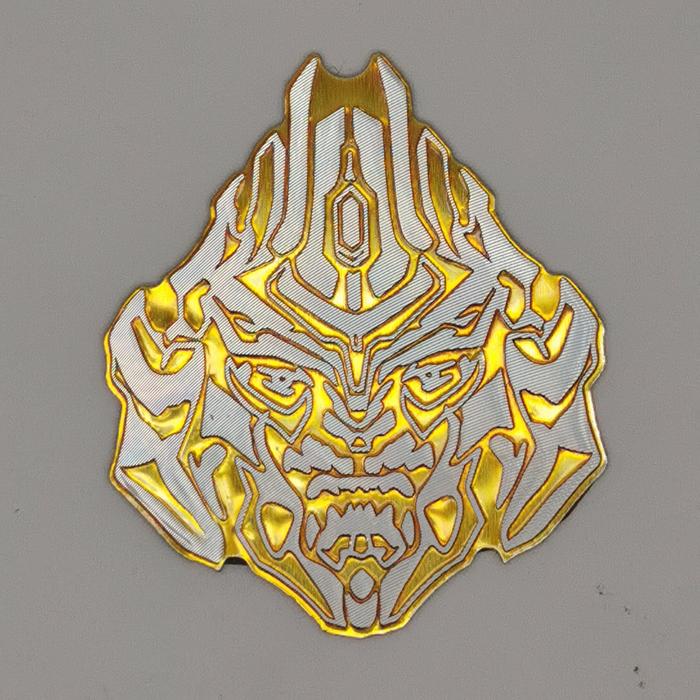Jual emblem transformer / transformers autobot megatron face ukuran ...