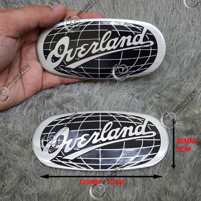Jual EMBLEM BADGE ALUMUNIUM STICKER MOBIL JEEP OVERLAND 12X5,5CM PREMIUM - Jakarta Utara ...