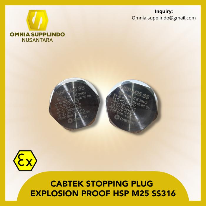 Jual Stopping Plug Explosion CABTEK HSP M25 SS316 - Jakarta Utara ...