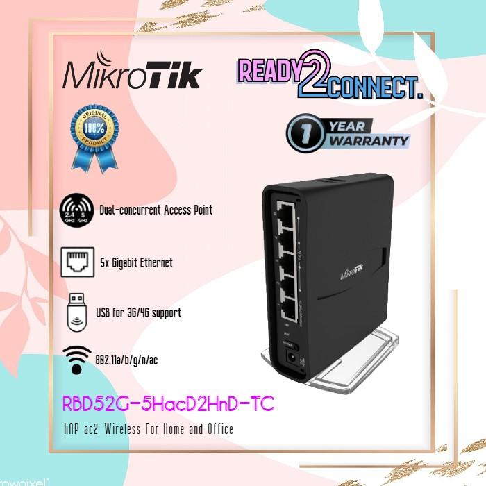 Jual Mikrotik RBD52G-5HacD2HnD-TC (hAP-AC2) Router Wireless - Jakarta ...
