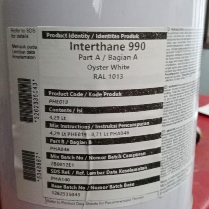 Jual International Paint - Interthane 990 Ral 1013 (Oyster White) - Kab ...