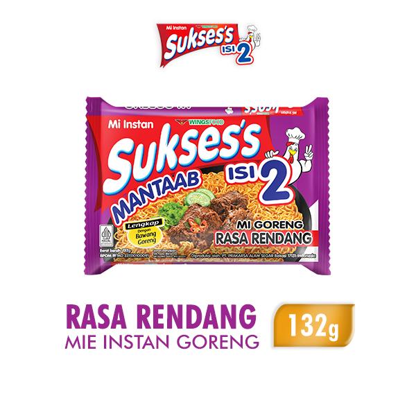 Promo Suksess Mie Instan Goreng Rendang 132 gr isi 2 - - Wings Official ...