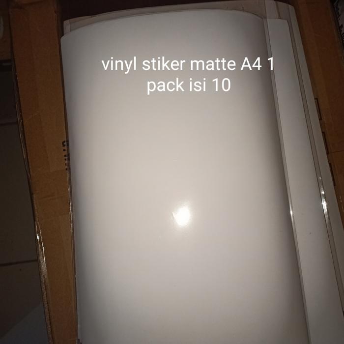 Jual Kertas Sticker Vinyl Matte 150GR gsm A4 waterproof stiker vinyl ...