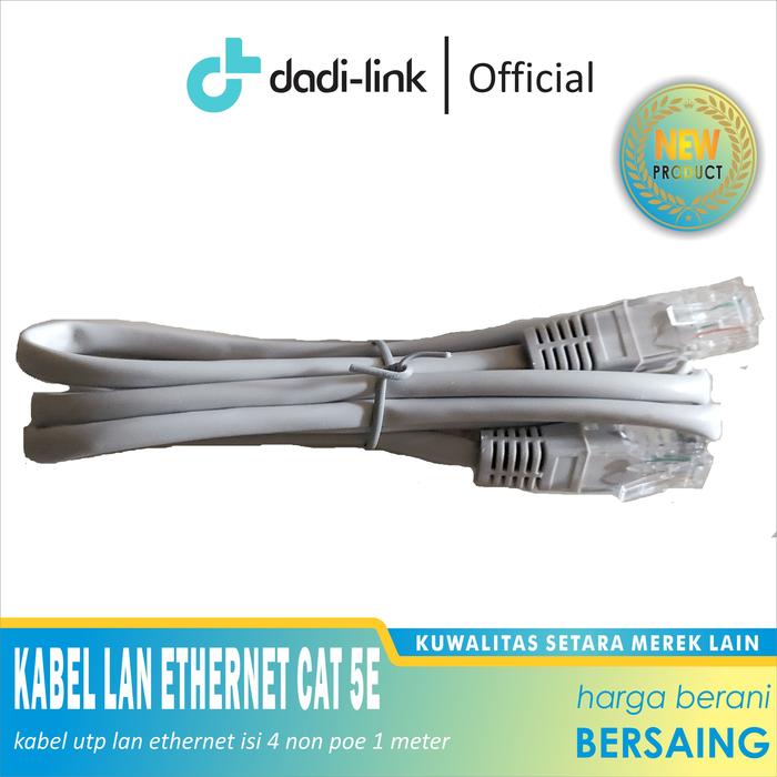 Promo KABEL LAN UTP ETHERNET CAT5E STANDAR NON POE ISI 4 PANJANG 1 ...
