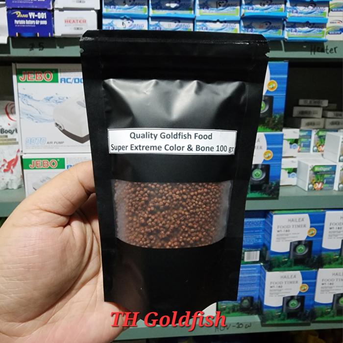 Jual Quality Goldfish Food Super Extreme Color & Bone 100 gr Sinking 1 ...