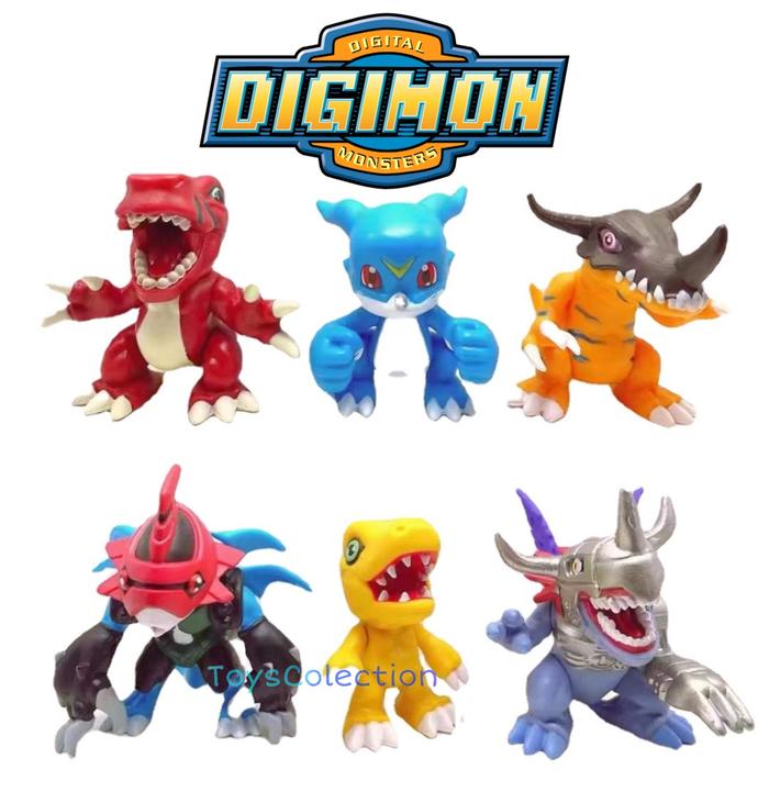 Jual ACTION FIGURE DIGIMON ADVENTURE SET 6 PCS DIGITAL MONSTER TOPPER ...