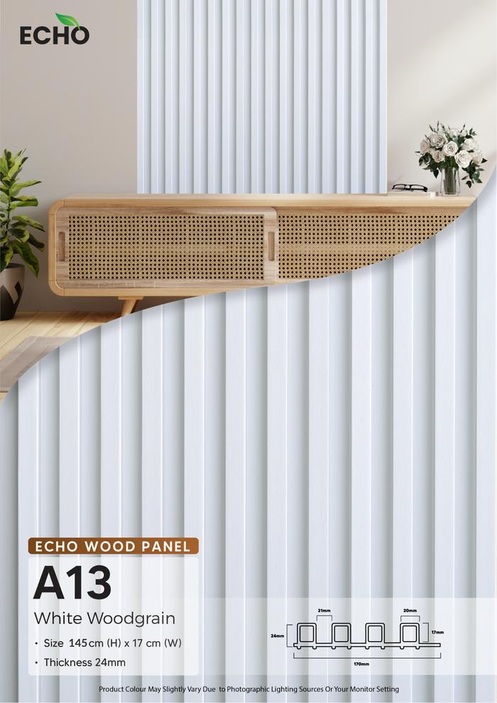 Jual Echo Wood Panel - Tipe A / Tinggi 145 cm / Echo Wall Panel PVC Motif Kayu, Fabric, Solid ...
