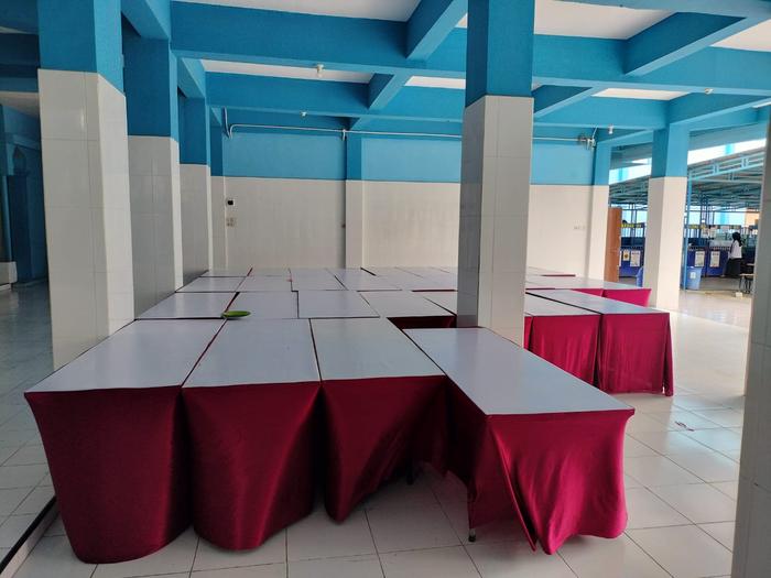 Jual Sewa Meja Bazar Event Pameran Seminar / Sewa Meja Lipat + Kain ...