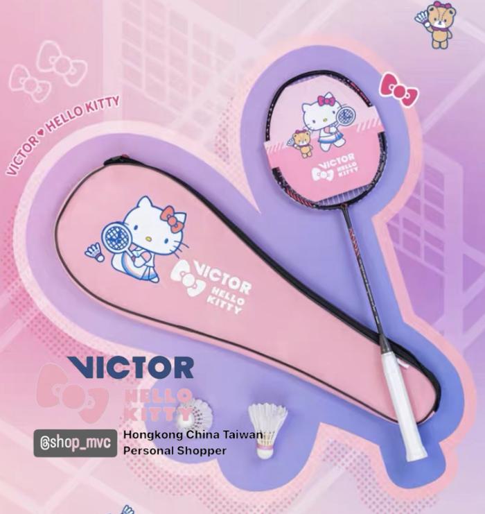 Jual Victor Hello Kitty Raket Badminton ARS-KT Authentic| Raket Hello ...