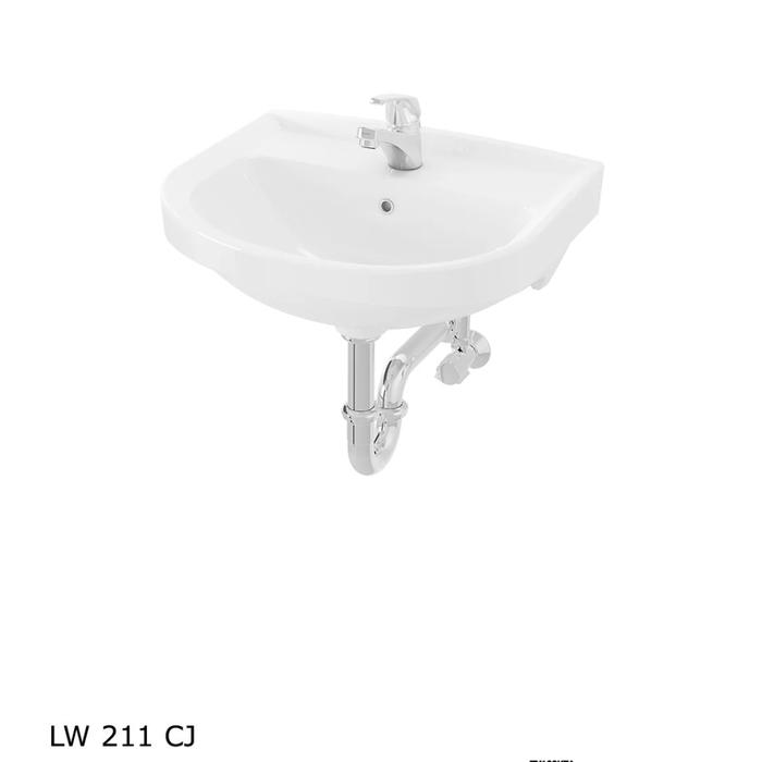Jual PAKET WASTAFEL TOTO LW211CJ KOMPLIT SET KRAN DINGIN / LW 211 CJ ...