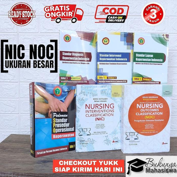 Jual PAKET BUKU KEPERAWATAN NIC NOC SDKI SIKI SLKI NANDA NIC NOC PANDUAN ST - Kota Bandung ...