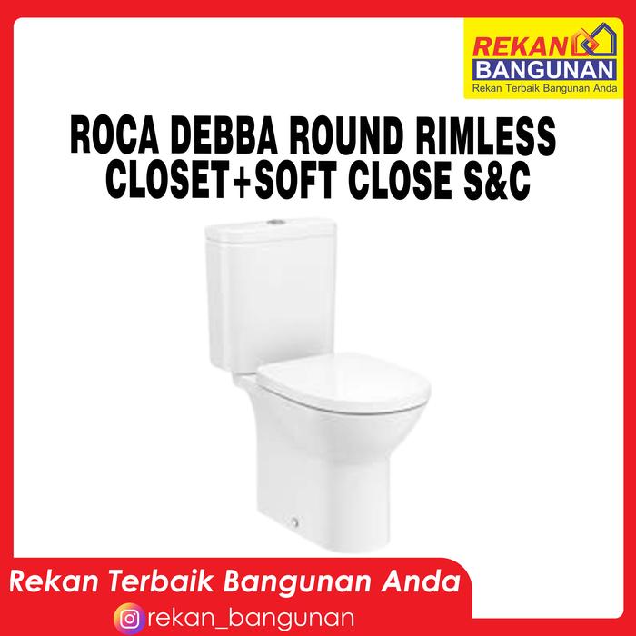 Jual ROCA DEBBA ROUND RIMLESS CLOSET+SOFT CLOSE S&C - Kota Bekasi ...
