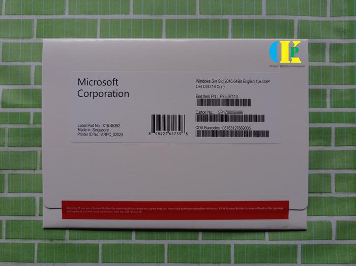 Jual Windows Server 2016 Standard 16 Core Full Package 64 bit Original ...