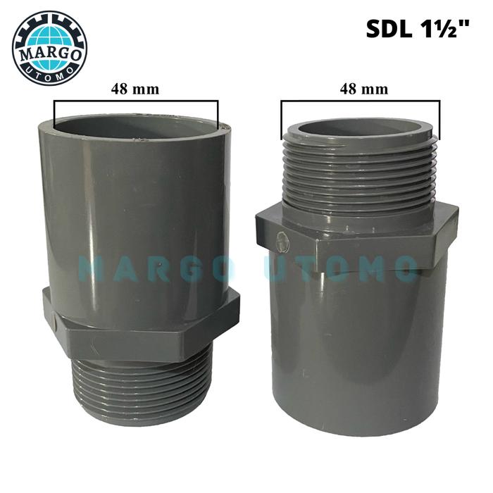 Jual Sock Drat Luar / Fitting PVC / Sambungan Pipa PVC 1 1/2 inch - Kab. Bandung - Margo Utomo ...