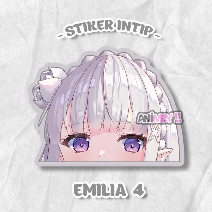 Jual Stiker Intip Emilia Re Zero / Sticker Anime Waterproof - 4, MEDIUM ...