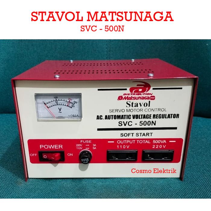 Jual Stavolt SVC 500W MATSUNAGA / Stabilizer SVC 500 N - Kota Denpasar ...