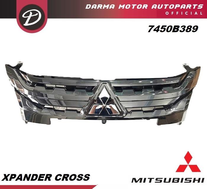 Jual LAMBANG GRILL DEPAN XPANDER CROSS ASLI MITSUBISHI 7450B389 CHROME ...