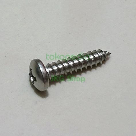 Jual Skrup sekrup tapping screw Stainless SUS 304 PH 8 x 3/4 kepala bulat - Kota Surabaya - JKG ...